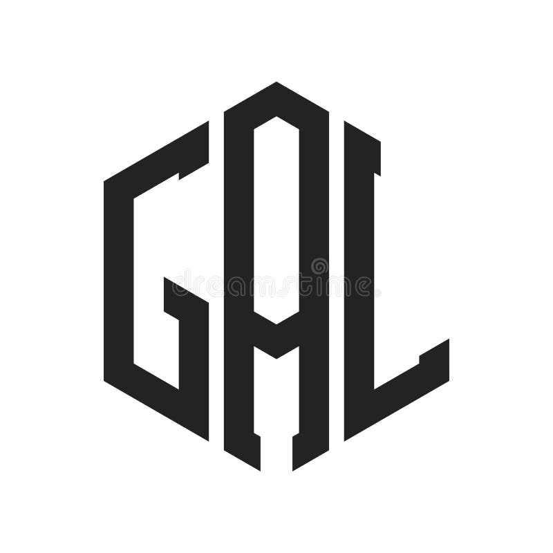 GAL Logo Design. Initial Letter GAL Monogram Logo Using Hexagon Shape ...