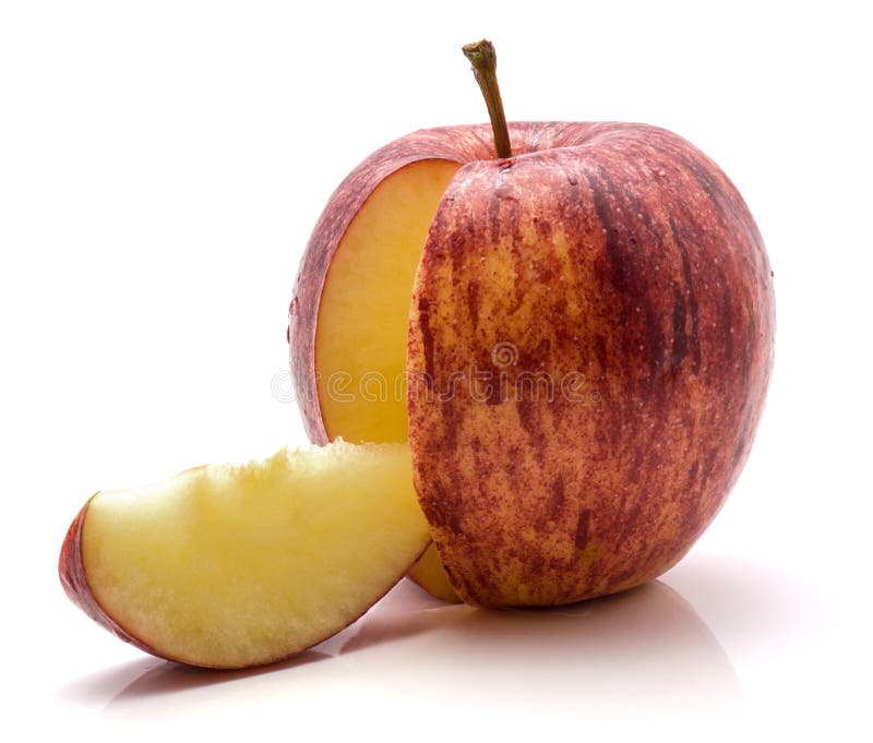 A Cut Open Apple stock photo. Image of isolated, lifestyle - 18489670