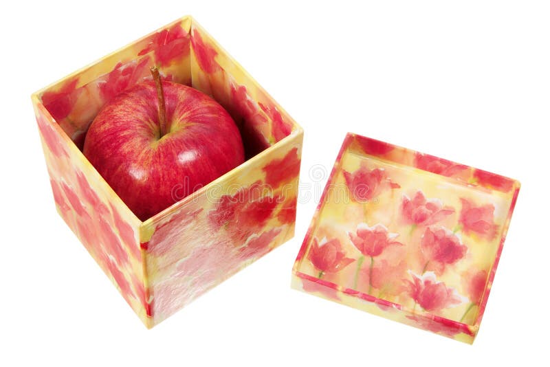 Gala Apple in Gift Box stock image. Image of juicy, food - 23188291