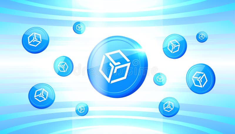 Gala Coin Cryptocurrency on Abstract Technology Background Stock Vector ...