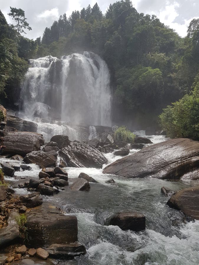 Galaboda waterfall stock photo. Image of forest, srilanka - 268313906