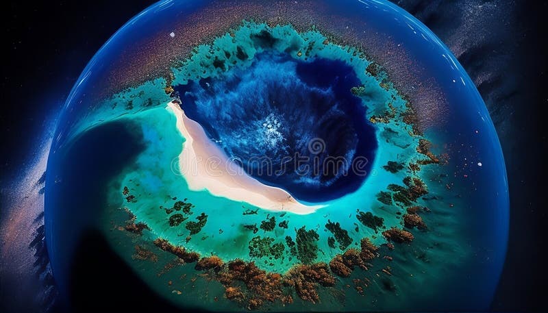 Galactic Beauty: Earth S Majestic View from Space, Made with Generative ...