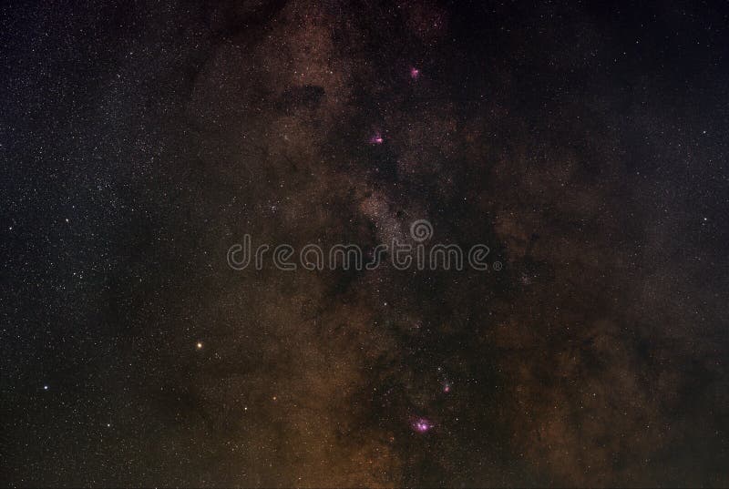 Galactic Center of Milky Way Stock Image - Image of nebula, texture ...