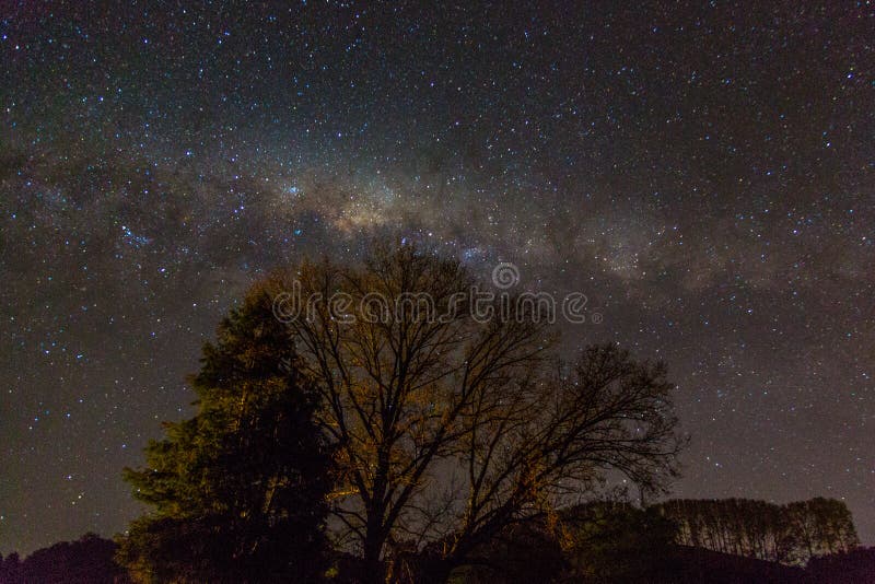 Galactic Centre with Mars stock image. Image of milky - 128100263
