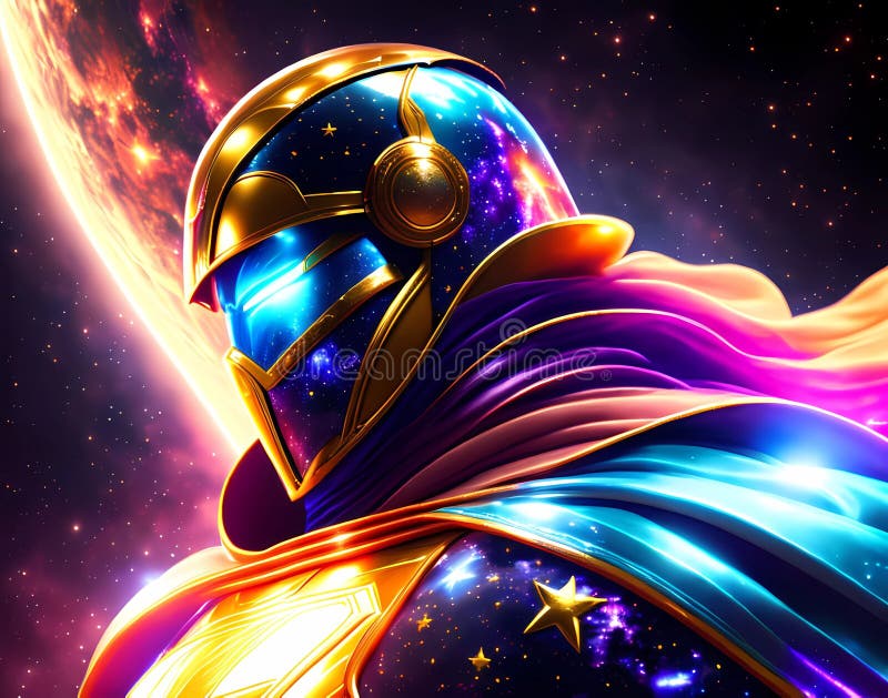 The Galactic Commander - AI Generated Artwork Stock Illustration ...