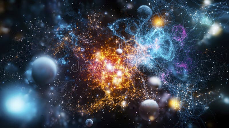 Galactic Consciousness Map Cosmic Journey Abstract Art Digital Space ...