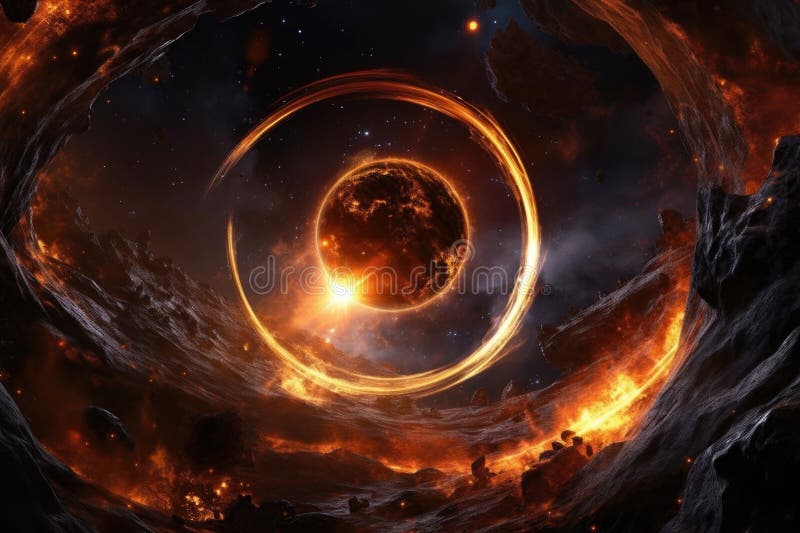 Galactic Core: a Close-up of the Center of a Distant Galaxy Stock ...