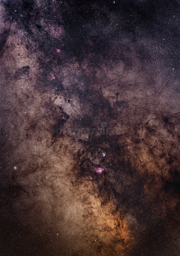 Galactic Core of the Milky Way Stock Photo - Image of astrology, starry ...