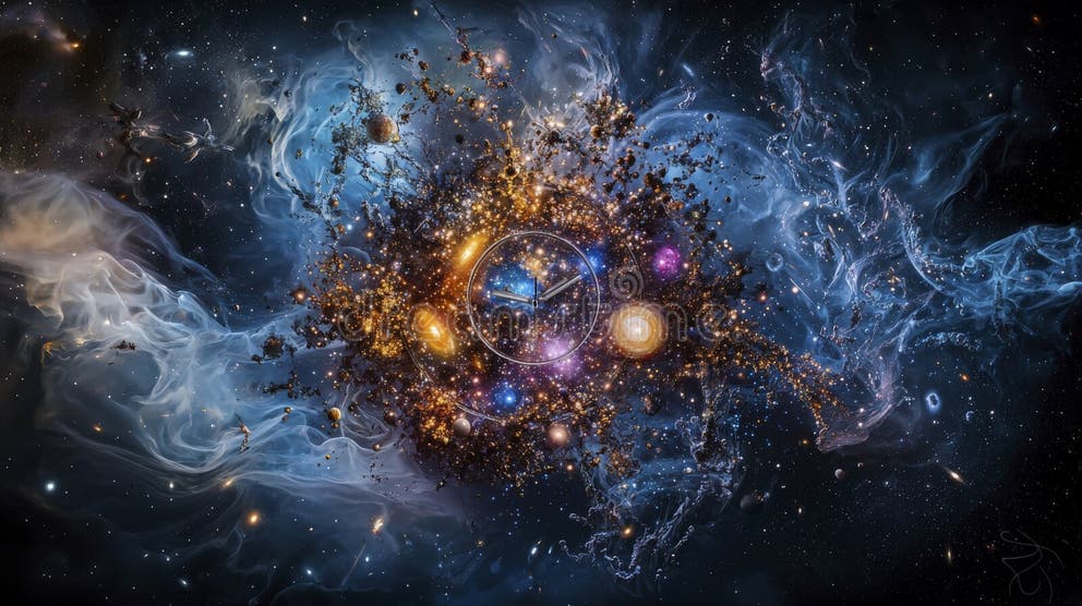 Galactic Dance of Time a Celestial Clock of Spinning Galaxies and Stars ...