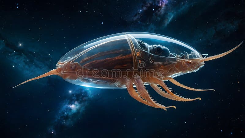 Galactic Drift: Alien Triops in a Space Odyssey Stock Illustration ...