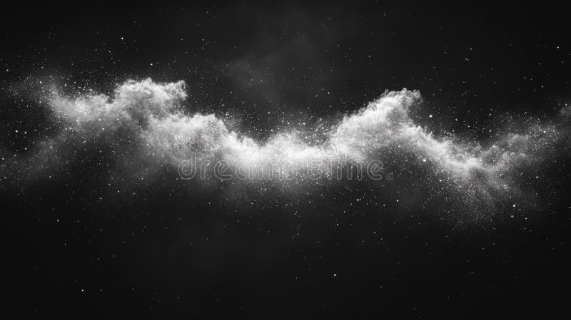 Galactic Dust Cloud in Space Generative AI Stock Illustration ...