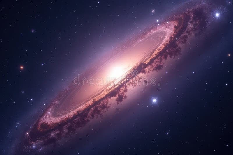 Quasar Universe Insights: Galactic Explorations Stock Illustration ...