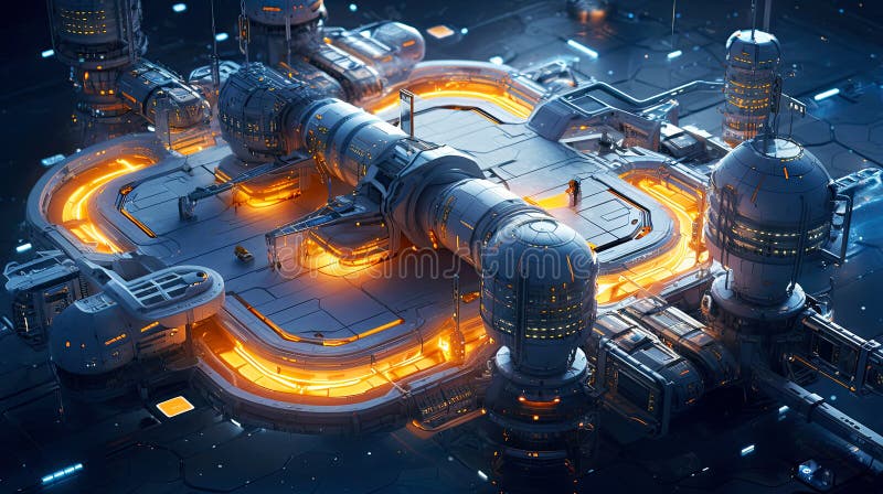 Galactic Explorations. Journeying through Space on a Spaceship Stock ...