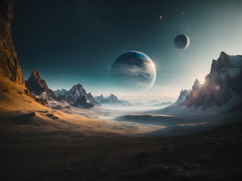 Galactic Gems: Stunning Views of Our World in Space Stock Illustration ...