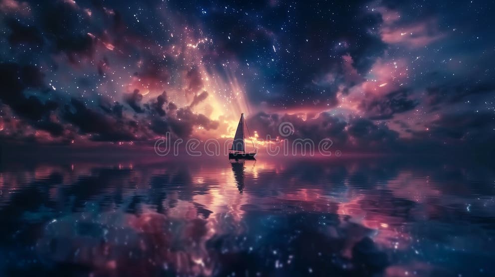 Galactic Glow on the Horizon Stock Image - Image of sunrise, geography ...