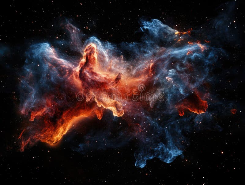 Galactic Nebula stock image. Image of artwork, science - 385803113
