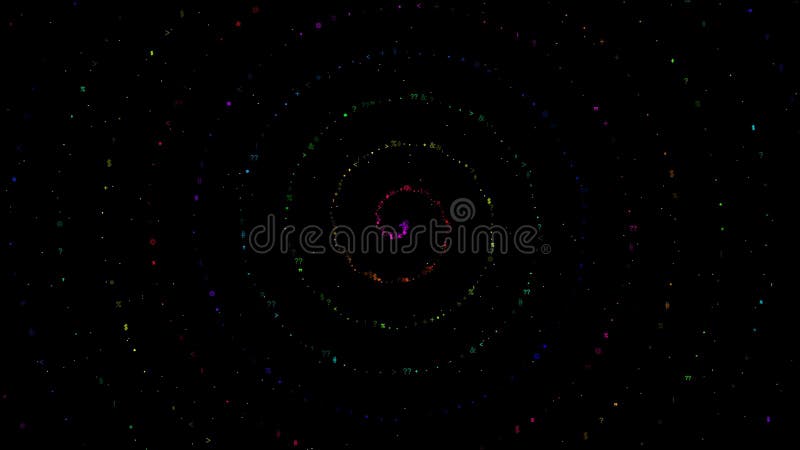Galactic Neon Dots and Particles Background.Spiral Neon Animation ...