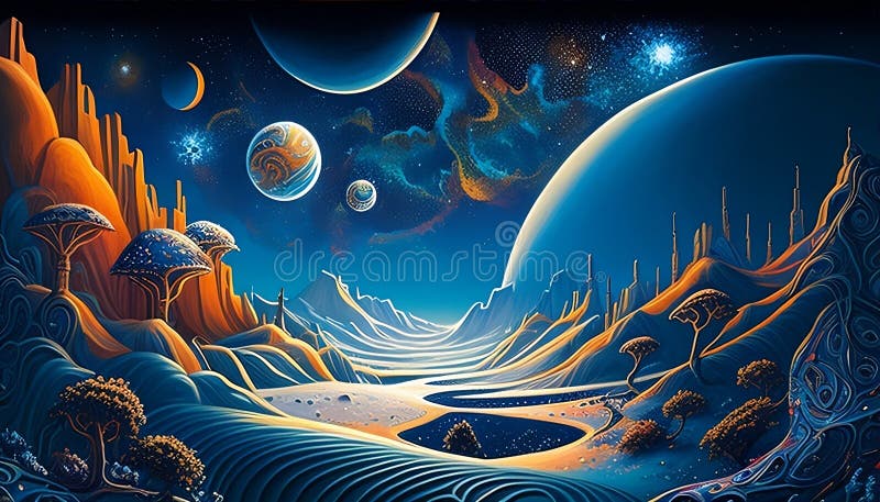 Galactic Oasis: a Mesmerizing AI Artwork, Made with Generative AI Stock ... Galactic Oasis: a Mesmerizing AI Artwork, Made with Generative AI Stock ...