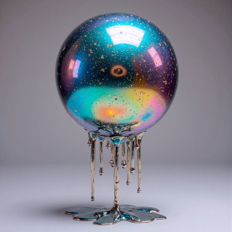 Galactic Orb Art stock photo. Image of sculpture, metal - 374079042