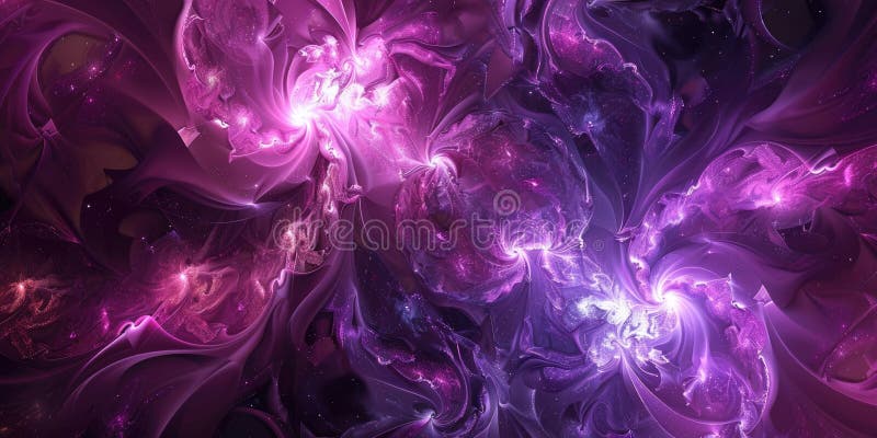 Galactic Purple Nebula Space Background with Vivid Celestial Designs ...