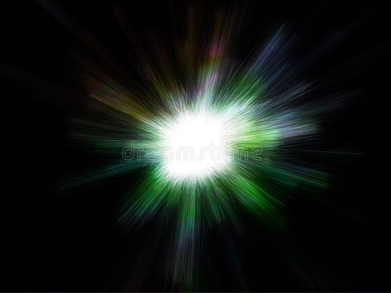 Galactic Space Fantasy Alien Bright Explosion Stock Illustration ...