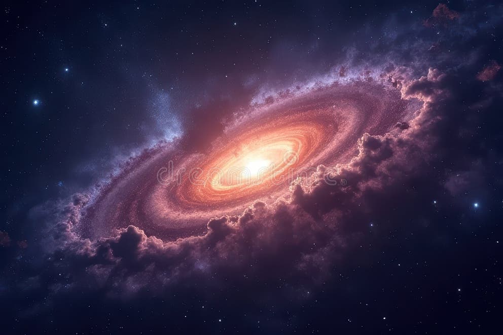 Supernova Galactic Spectrum Event Stock Illustration - Illustration of ...