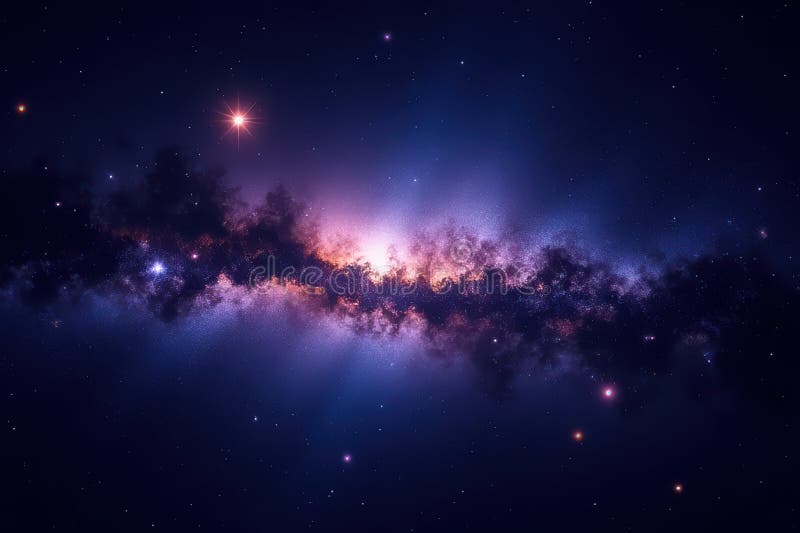 Galactic Star Cluster Showcase Stock Illustration - Illustration of ...