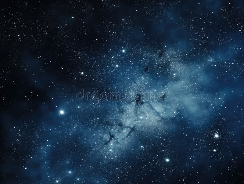 Galactic Star Cluster at Night Stock Image - Image of cosmos, generated ...