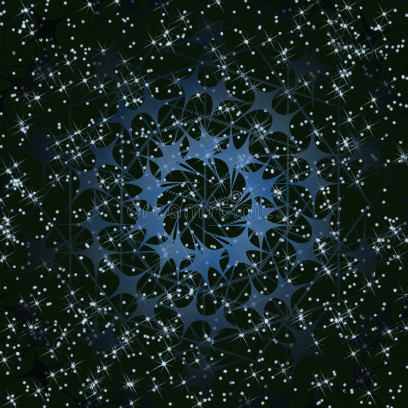 Galactic Star Dance in the Universe. Stock Illustration - Illustration ...