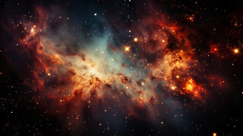Galactic View with Stars and Celestial Bodies Captured through a Space ...
