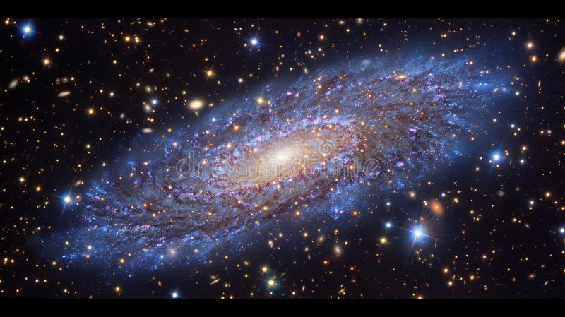 Galactic Vista Celestial Nebulous Clouds and Dazzling Star Clusters in ...