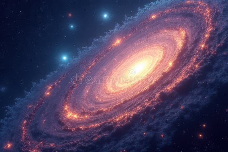 Galactic Vortex Adventure stock illustration. Illustration of universe ...