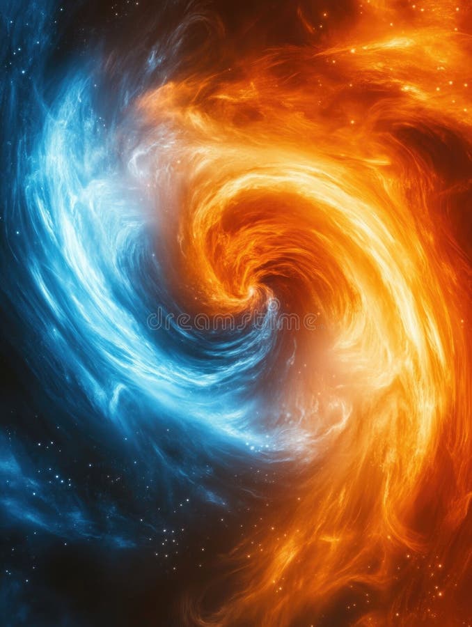 Galactic Vortex stock image. Image of swirl, orange - 388812657