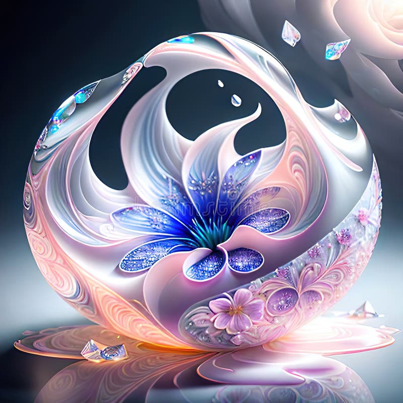 Galactic Whirl. Vortex of Creation Stock Illustration - Illustration of ...