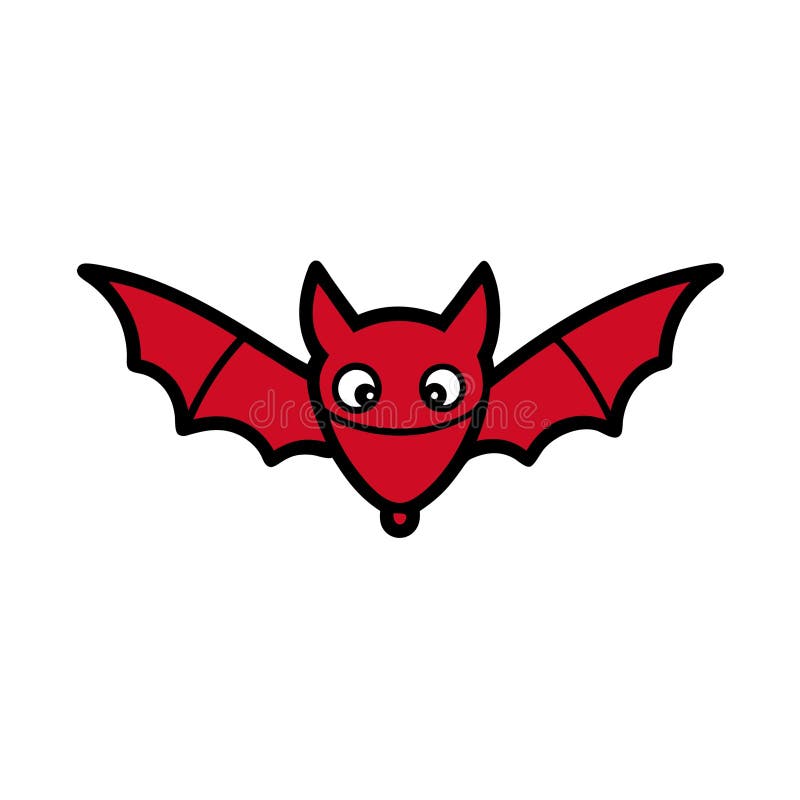 Galapagos Red Bat Dancing Icon Vector Stock Vector - Illustration of ...