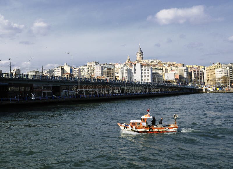 Galata Bridge and Galata Tower in the Background, Istanbul Views ...