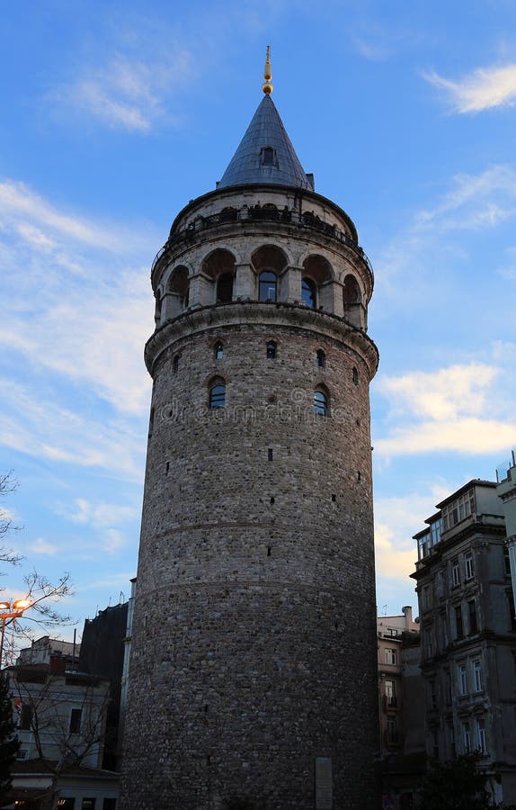 Galata tower stock photo. Image of middle, exterior, galata - 49347602