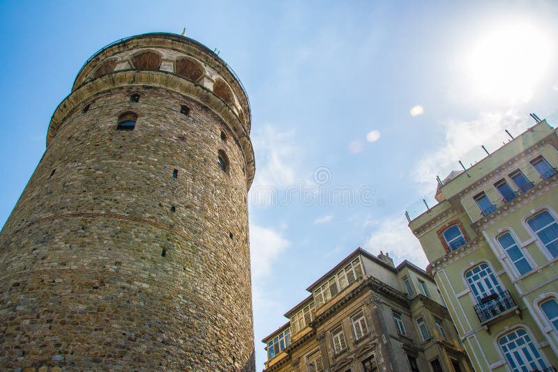 Galata Tower stock image. Image of infrastructure, bridge - 54765839