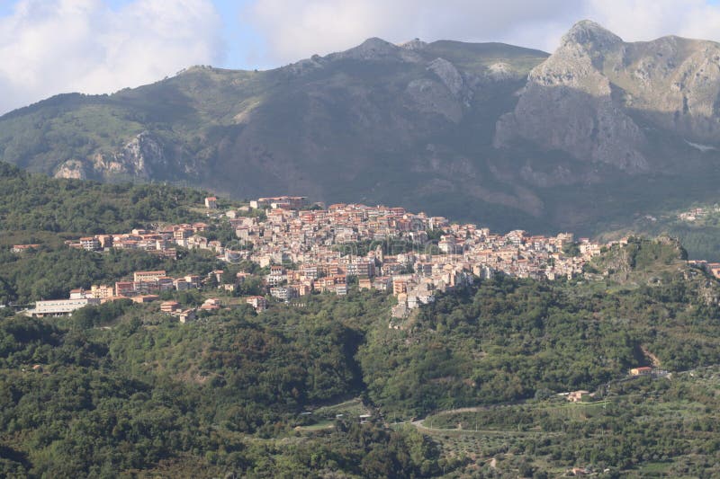 Galati Mamertino Messina Sicily Italy- Stock Photo - Image of dwellings ...