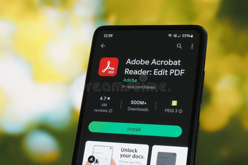 Galati, Romania - July 11, 2022: Adobe Acrobat Reader Application ...