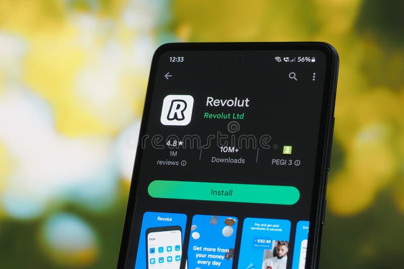 Galati, Romania - July 11, 2022: Revolut Application Available on ...