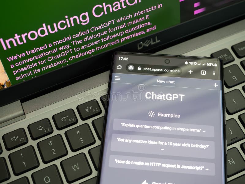 Galati, Romania - March 14, 2023: Webpage of ChatGPT, a Prototype AI ...