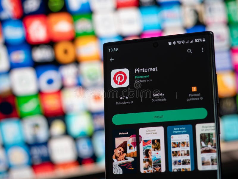 Galati, Romania - October 31, 2022: Pinterest Application Available on ...