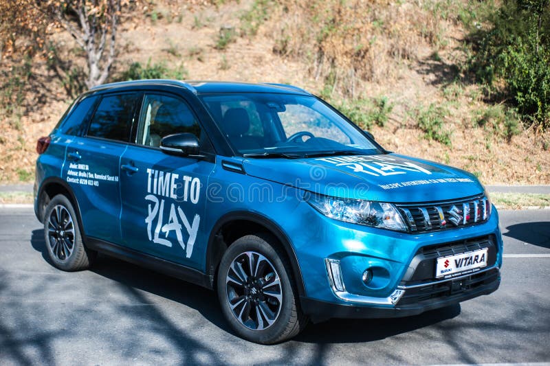 Galati, Romania - September 15, 2019: Blue Suzuki Vitara 4 Facelift ...