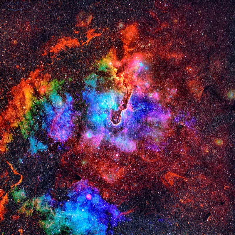 Galaxia Colorida En Espacio Exterior Imagen de archivo - Imagen de ...