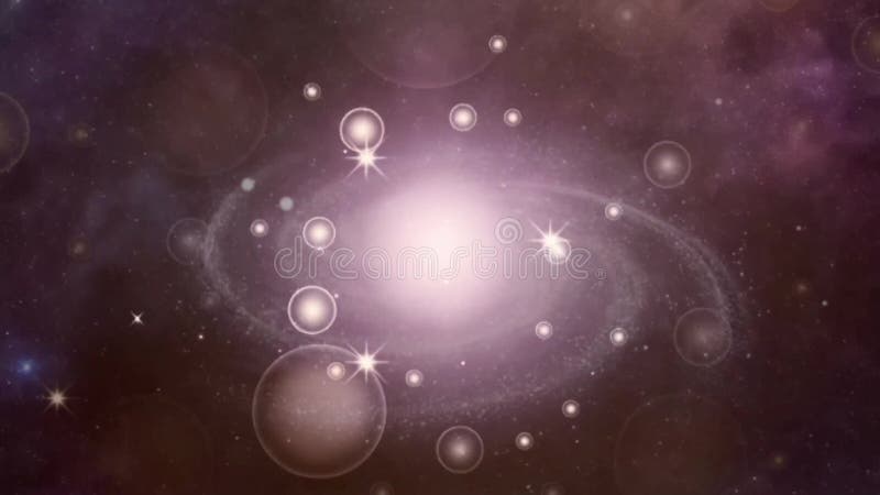 Galaxies Moving and Expanding in the Dark Universe. Bright Light Stock ...