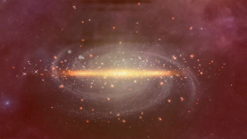 Galaxies Moving Light in the Dark Universe. Bright Light Stock Video ...