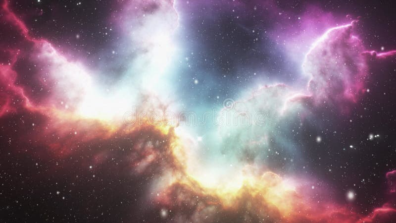Galaxies in Open Space. Video Background on Space Theme Stock Video ...
