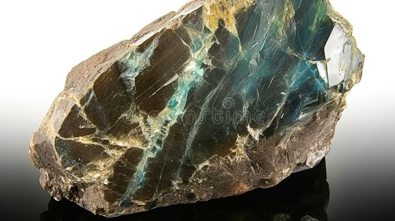 Galaxite is Rare Precious Natural Geological Stone on Gradient ...