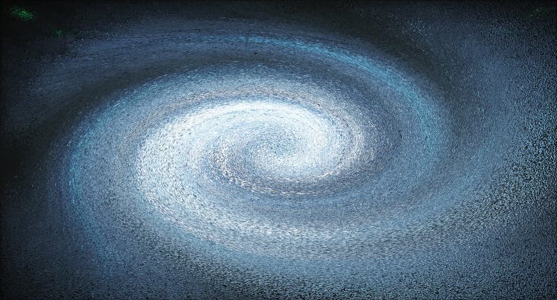 Spiralgalax I Yttre Rymd Med Den Stjärnklara Vektorillustrationen För ...